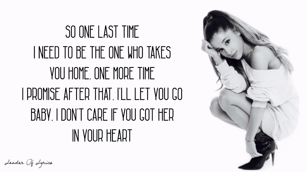 "One Last Time" Ariana Grande Lyrics - SongLyricsOf